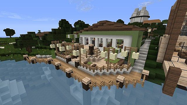 Modern Coffee Shop Minecraft Map