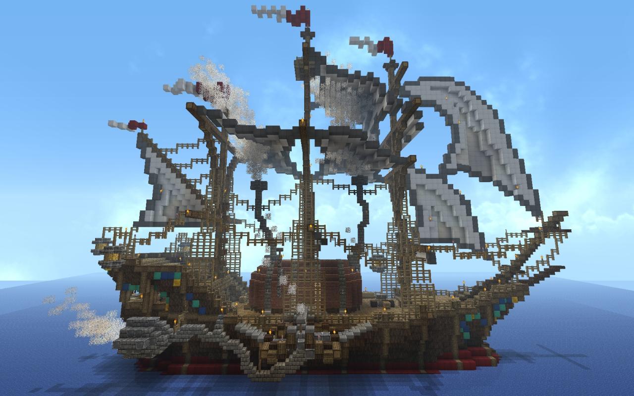 ~Steampunk AirShip Carolus~ (Out-dated) Minecraft Map