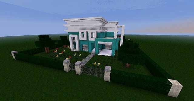 Modern House - Cyan Eye Minecraft Map