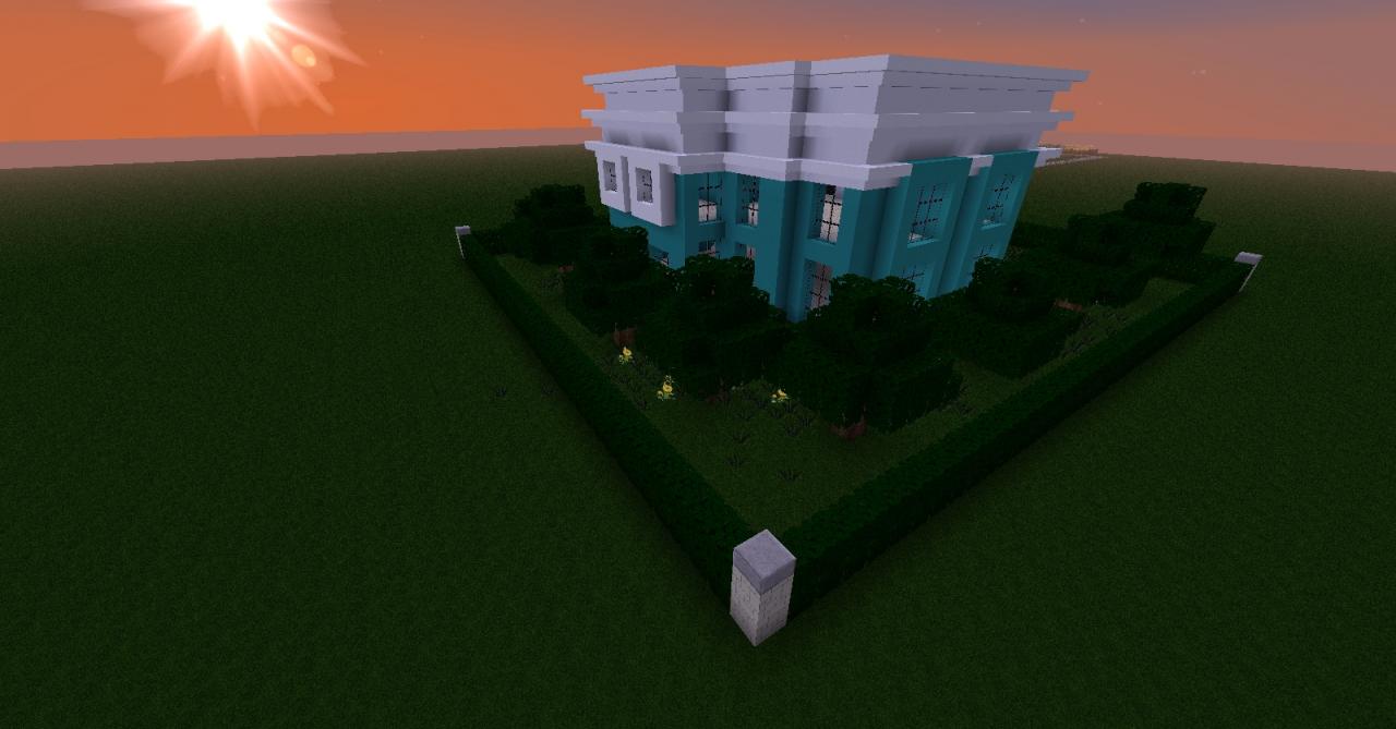 Modern House - Cyan Eye Minecraft Map