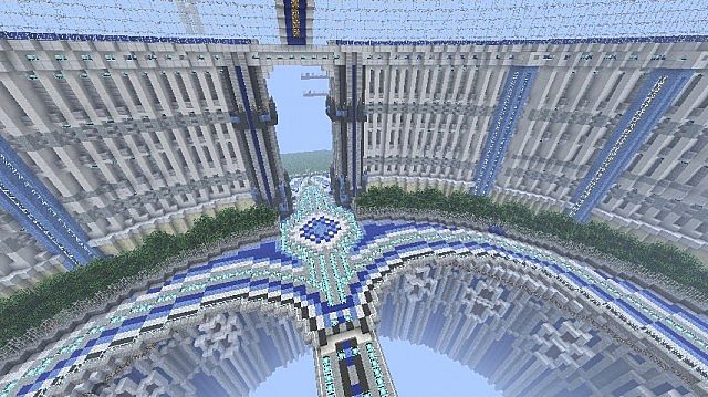 Futuristic spawn Minecraft Map
