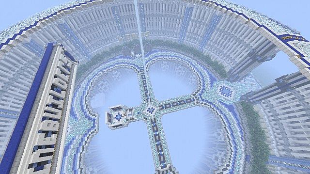 Futuristic spawn Minecraft Map
