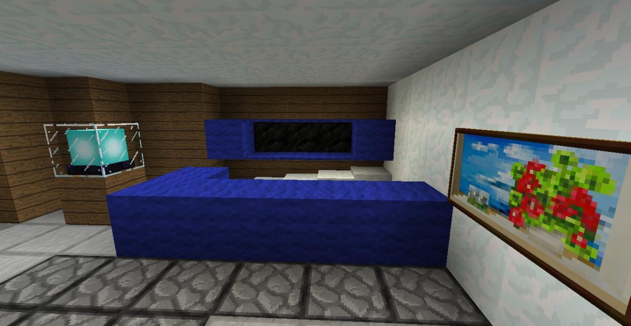 Modern cave home Minecraft Map
