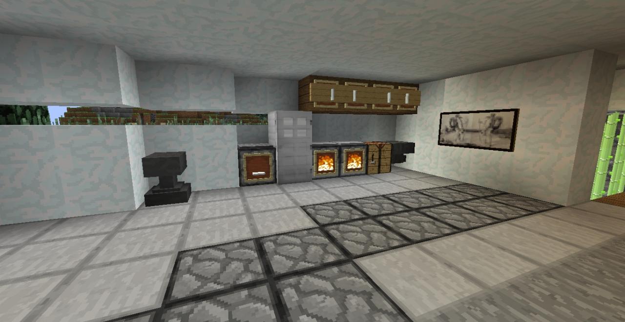 Modern cave home Minecraft Map