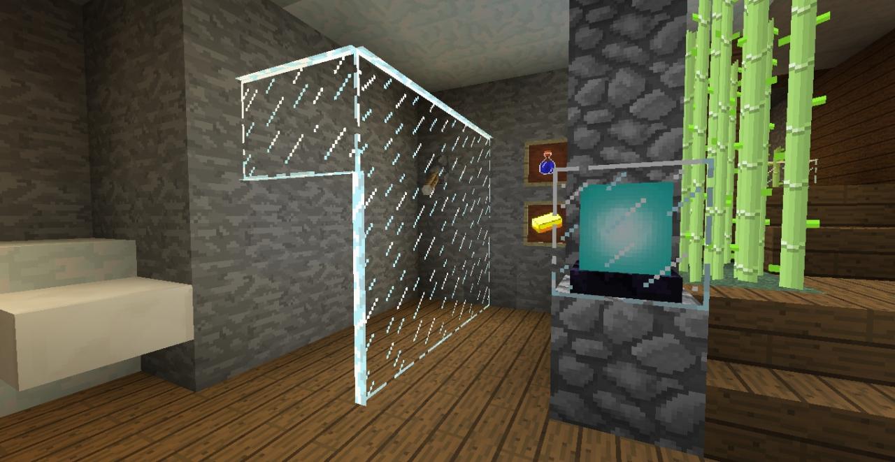 Modern cave home Minecraft Map