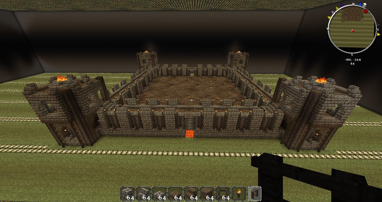 Simple, Defensive Fort/ Server Spawn Minecraft Map
