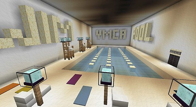 YMCA Modern City Gym Pool Minecraft Map