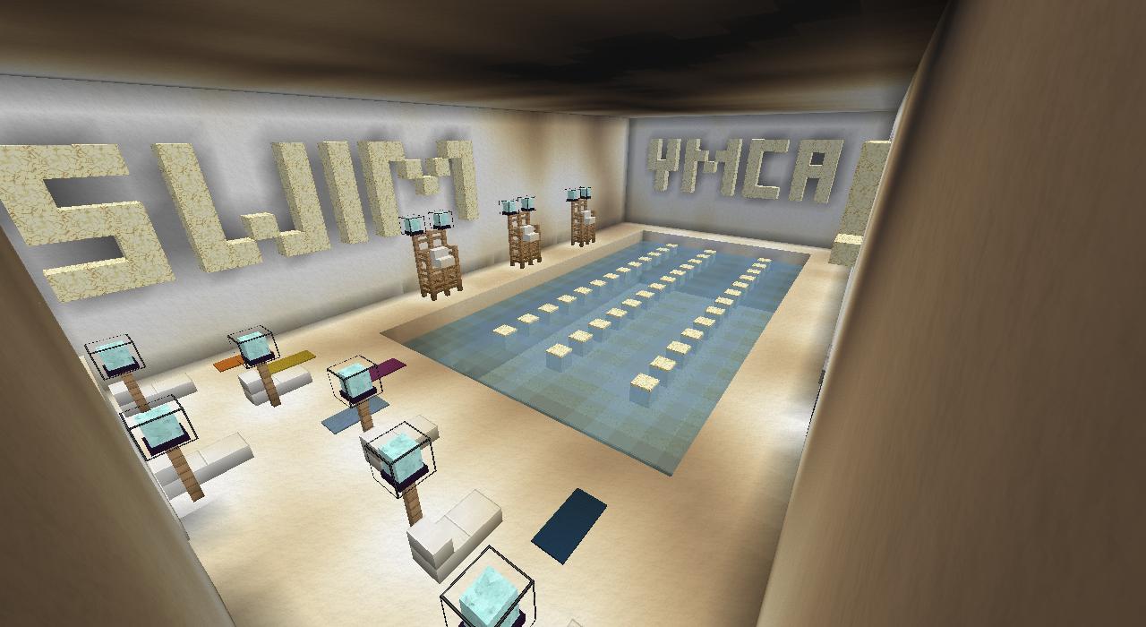 YMCA Modern City Gym Pool Minecraft Map