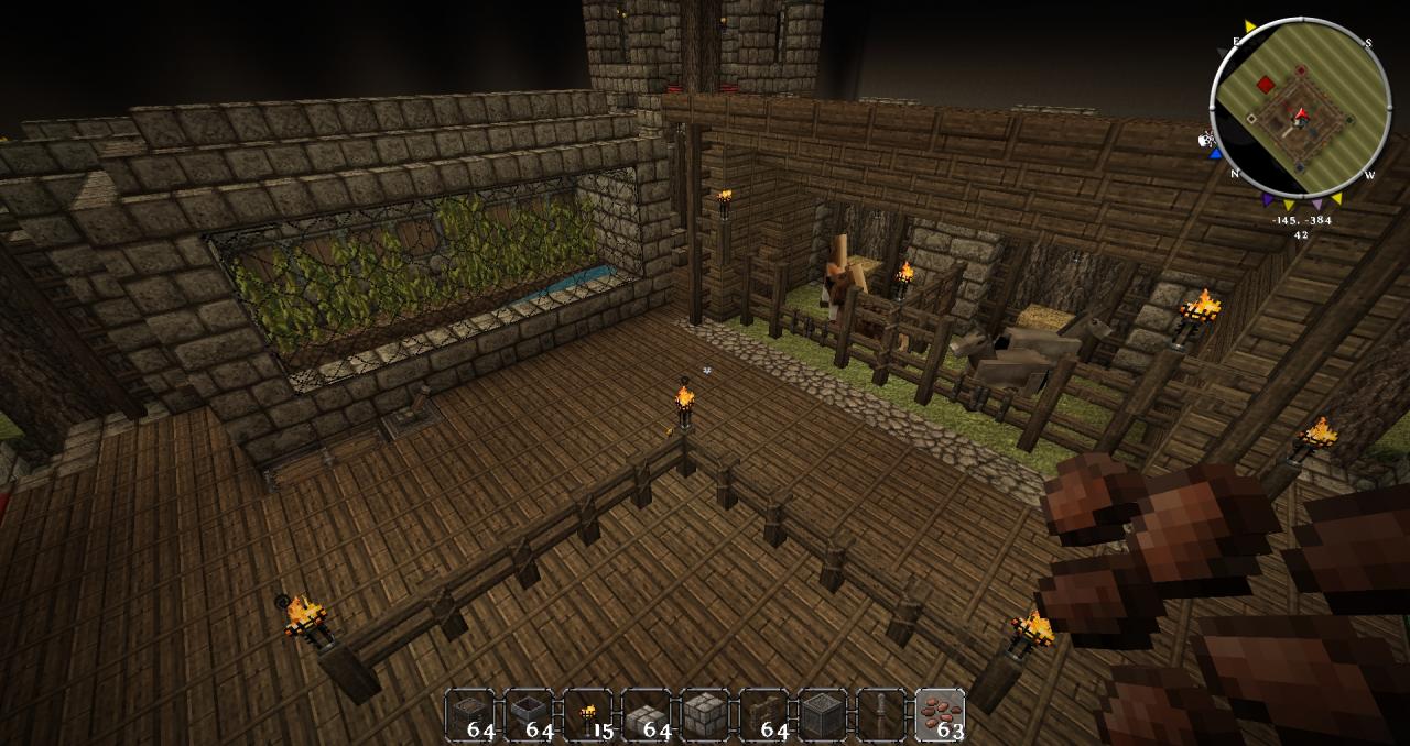 Defensive Fort/ Server spawn for survival mode (4 players) Minecraft Map