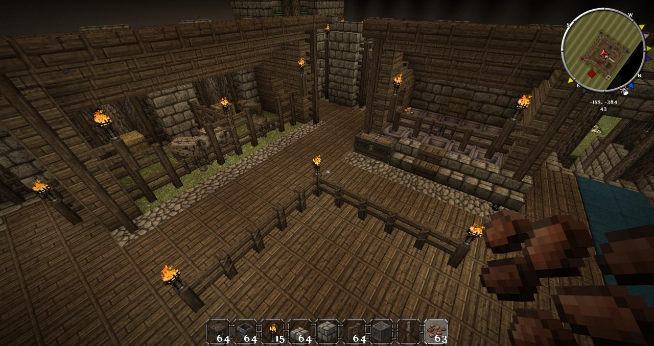 Defensive Fort/ Server spawn for survival mode (4 players) Minecraft Map