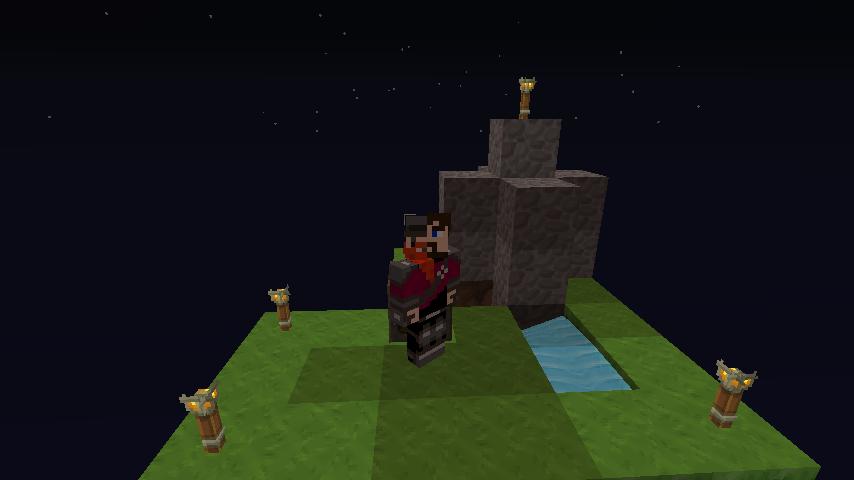 Skyblock with a cobblestone generator, monster party island, skyanimal ...