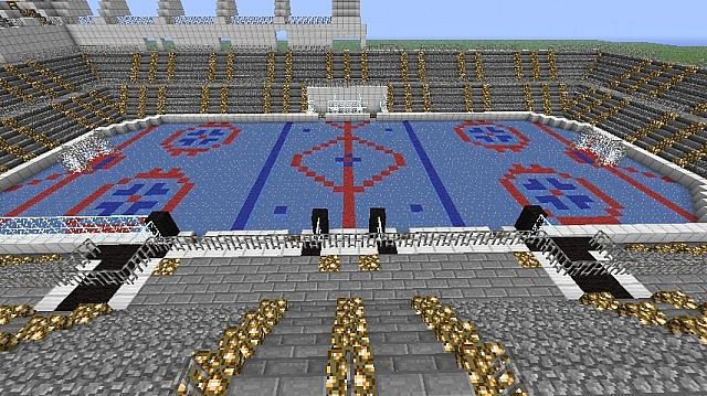 Unfinished Hockey arena Minecraft Map