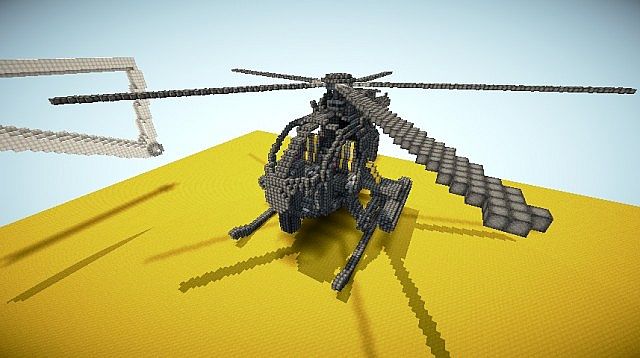 AH-6J LittleBird Helicopter Minecraft Map