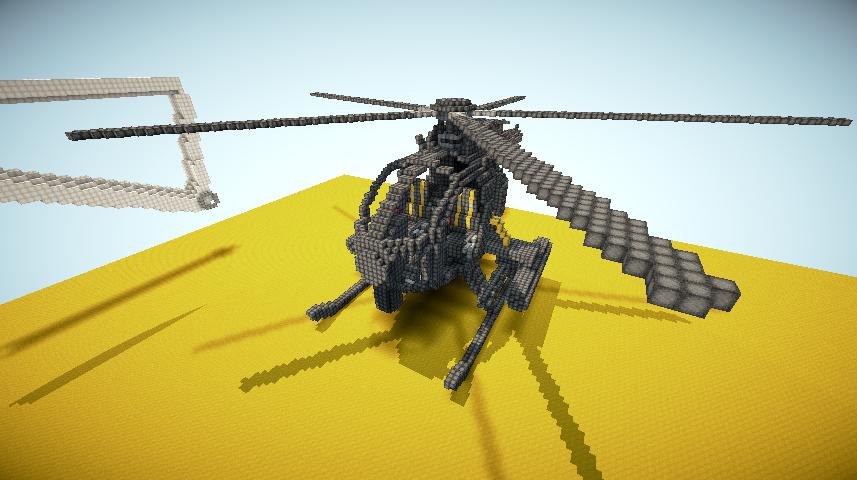 AH-6J LittleBird Helicopter Minecraft Map