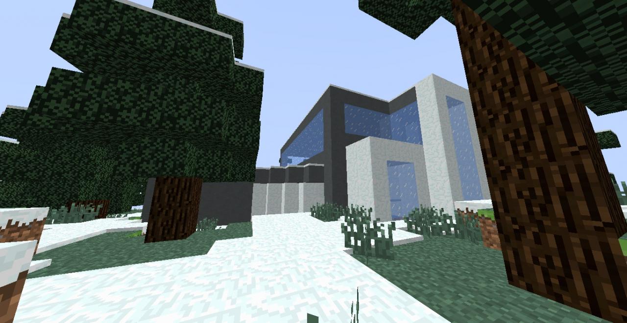 Icy Modern House. (Inspired by Bdouble0) Minecraft Map