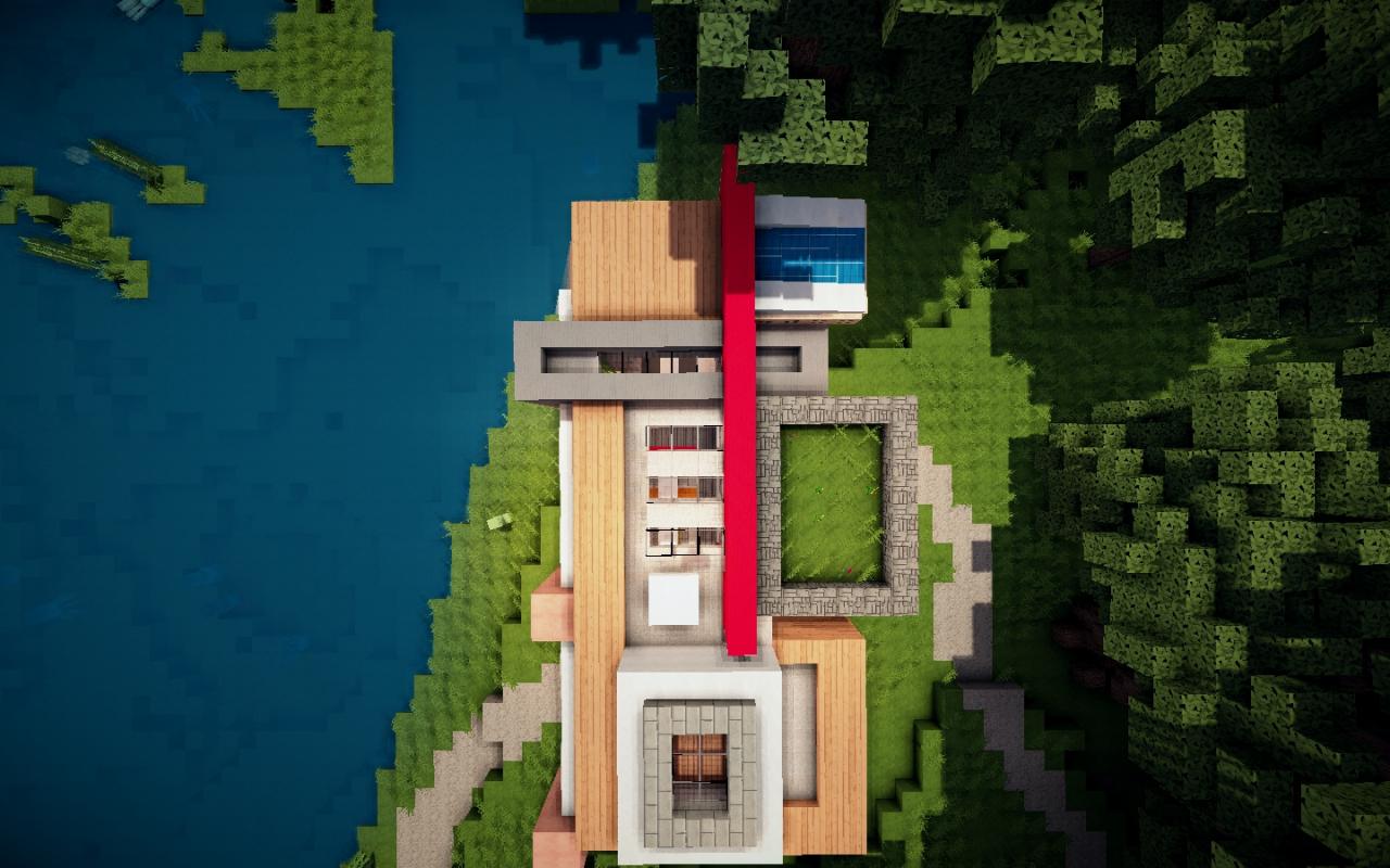 North American Modern Home Minecraft Map