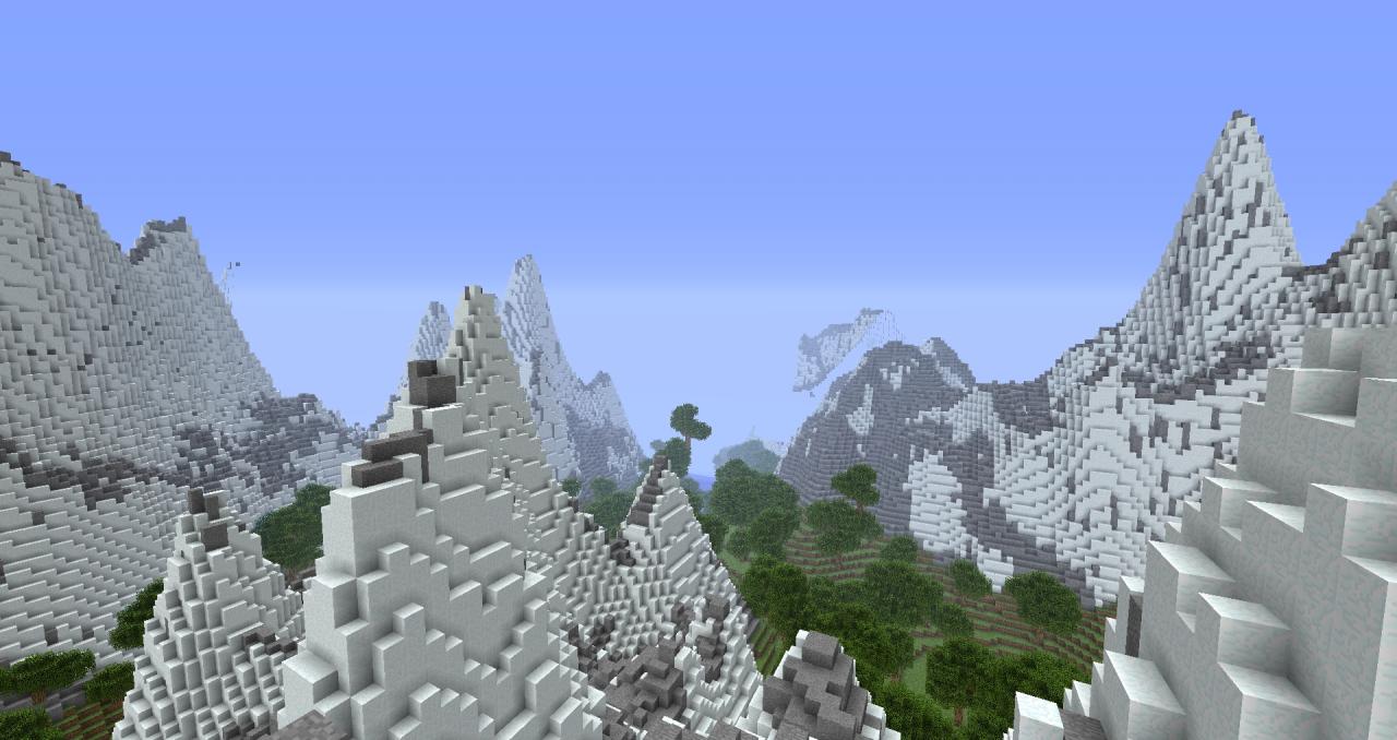 The Snowy Mountains Minecraft Map