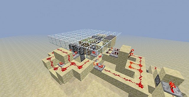 Seamless piston trapdoor Minecraft Map