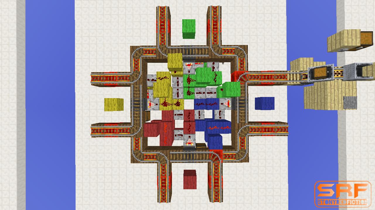 4 way railway intersection (ticket based) Minecraft Map
