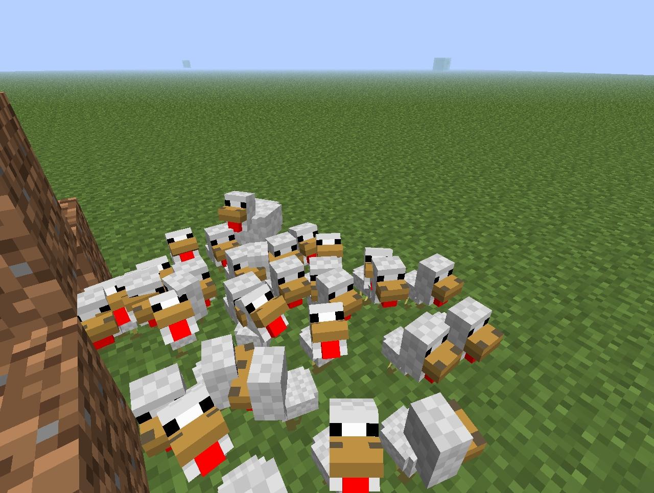 Chicken Explosion (Works with any other mob) Minecraft Map