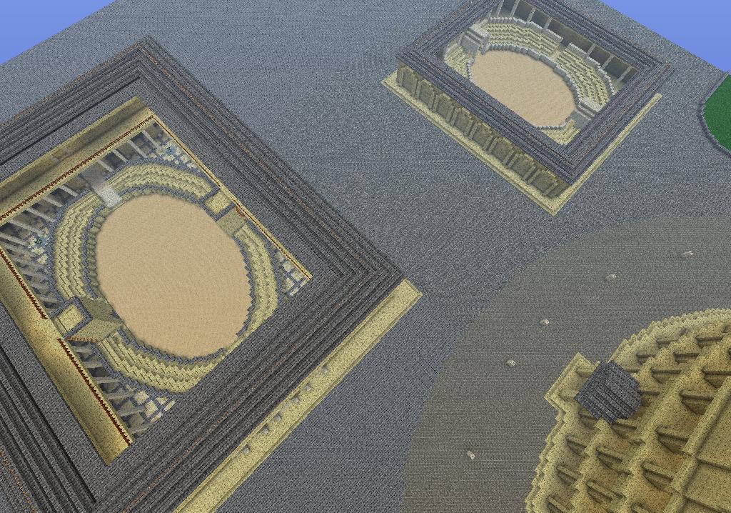 The Ludas Magnus and the Ludas Matutinus Minecraft Map