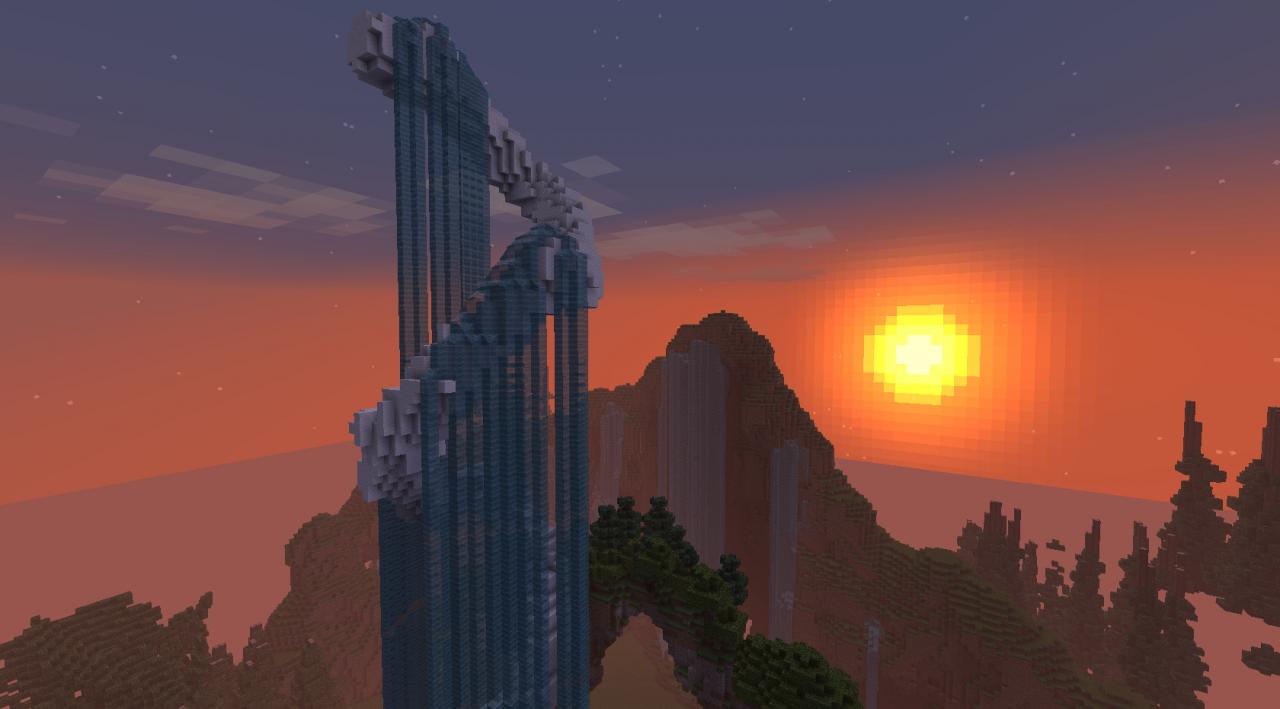 Cataracta Vallem - Waterfall Valley. Minecraft Map