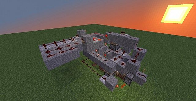 Redstoning Mechanism: Two Pulses Minecraft Map