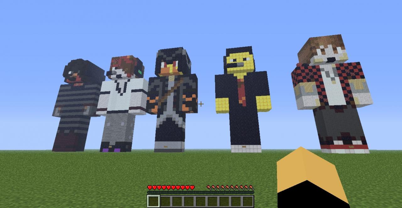 skin statues Minecraft Project