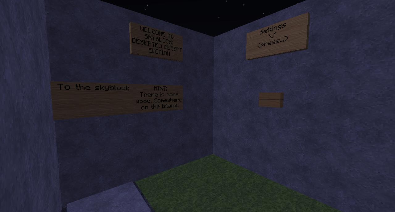 Epic Survival map: SKYBLOCK 2 DESERT ISLAND Minecraft Map