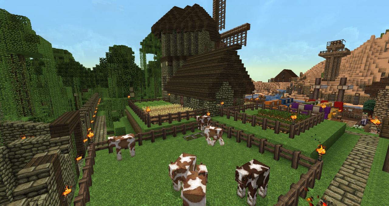 Medieval farm Minecraft Map
