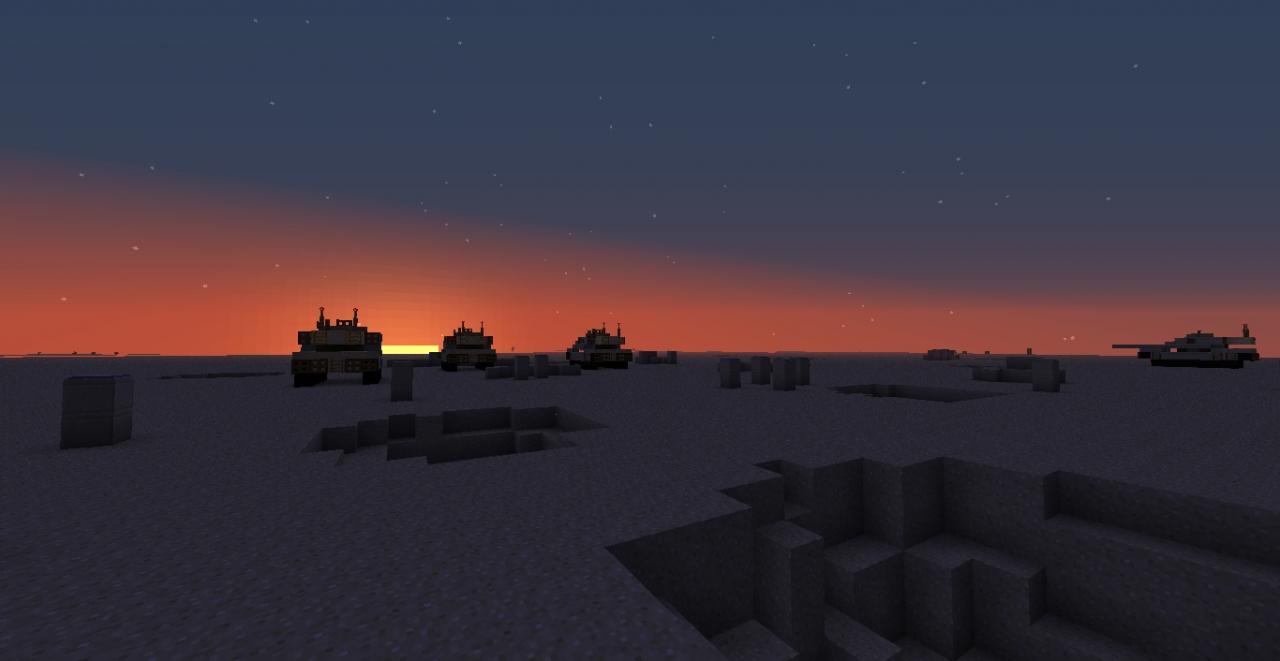 US Army M1A2 Abrams Main Battle Tank (MBT) Minecraft Map