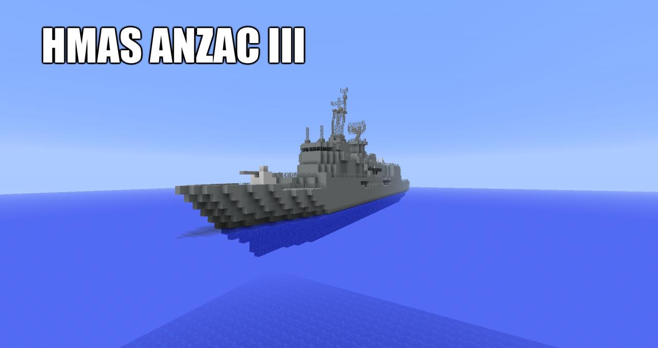 HMAS Anzac (III) Minecraft Map