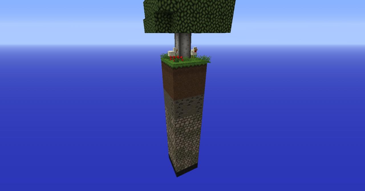 Sky Pillar Survival Minecraft Map