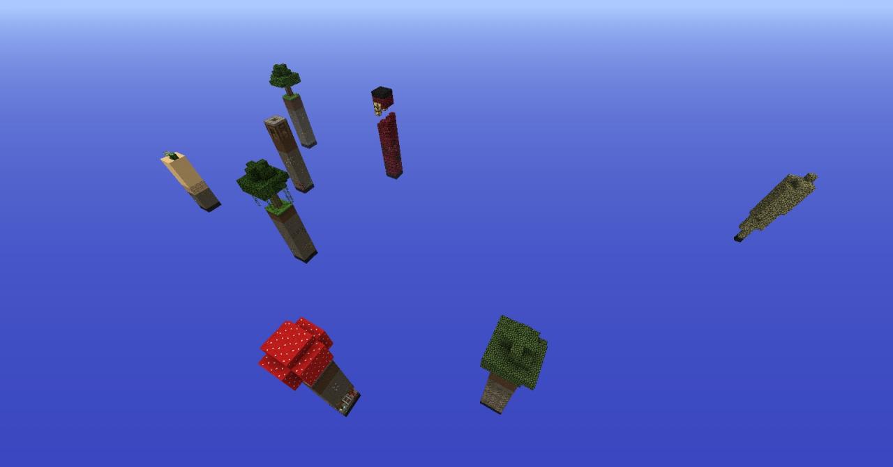 Sky Pillar Survival Minecraft Map