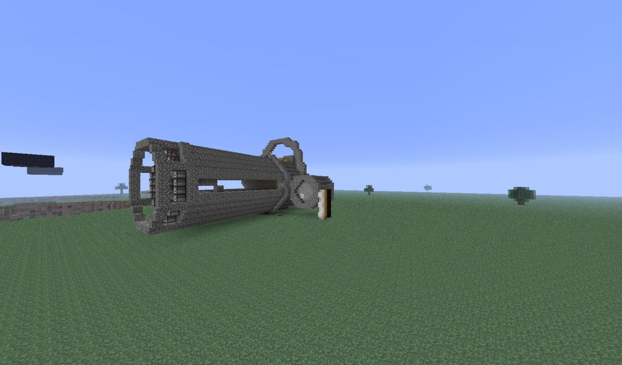 Working minigun Minecraft Map