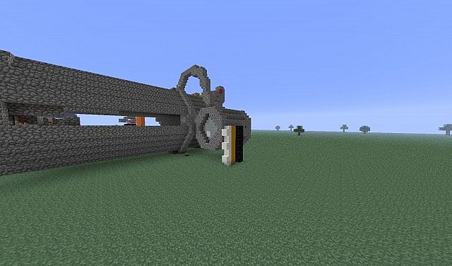Working minigun Minecraft Map