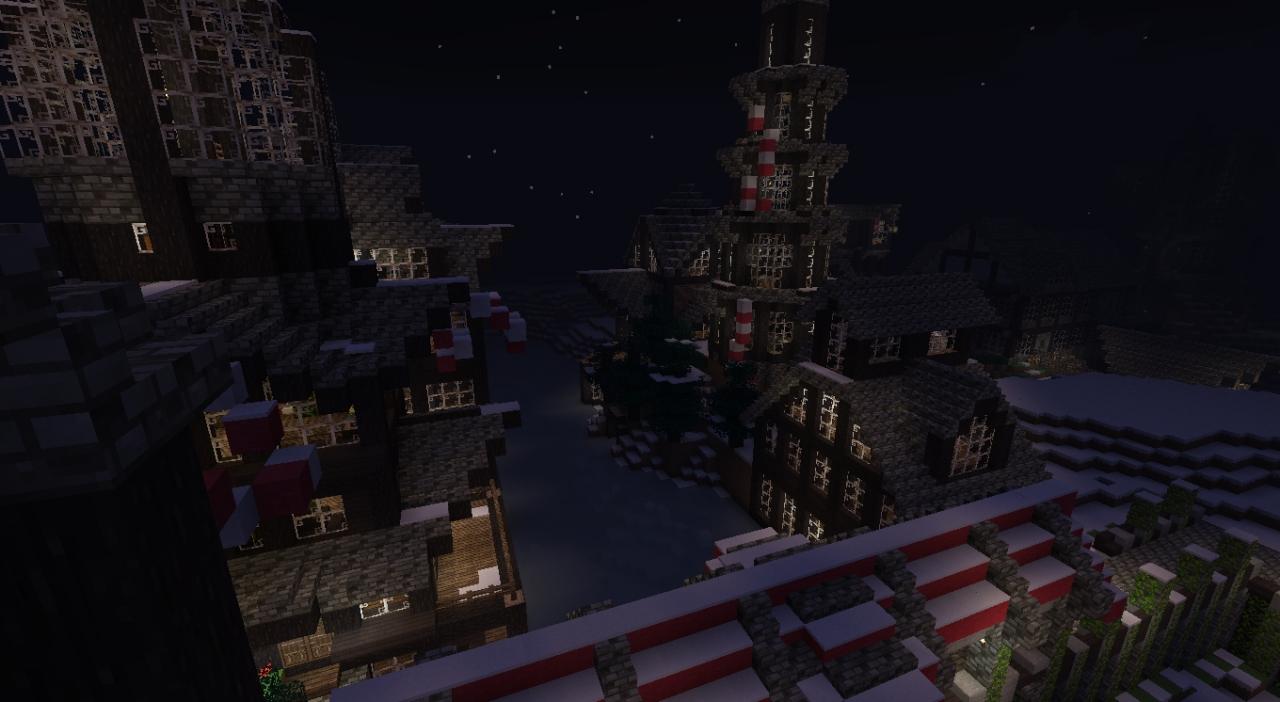 Nordic Snow Town Minecraft Map