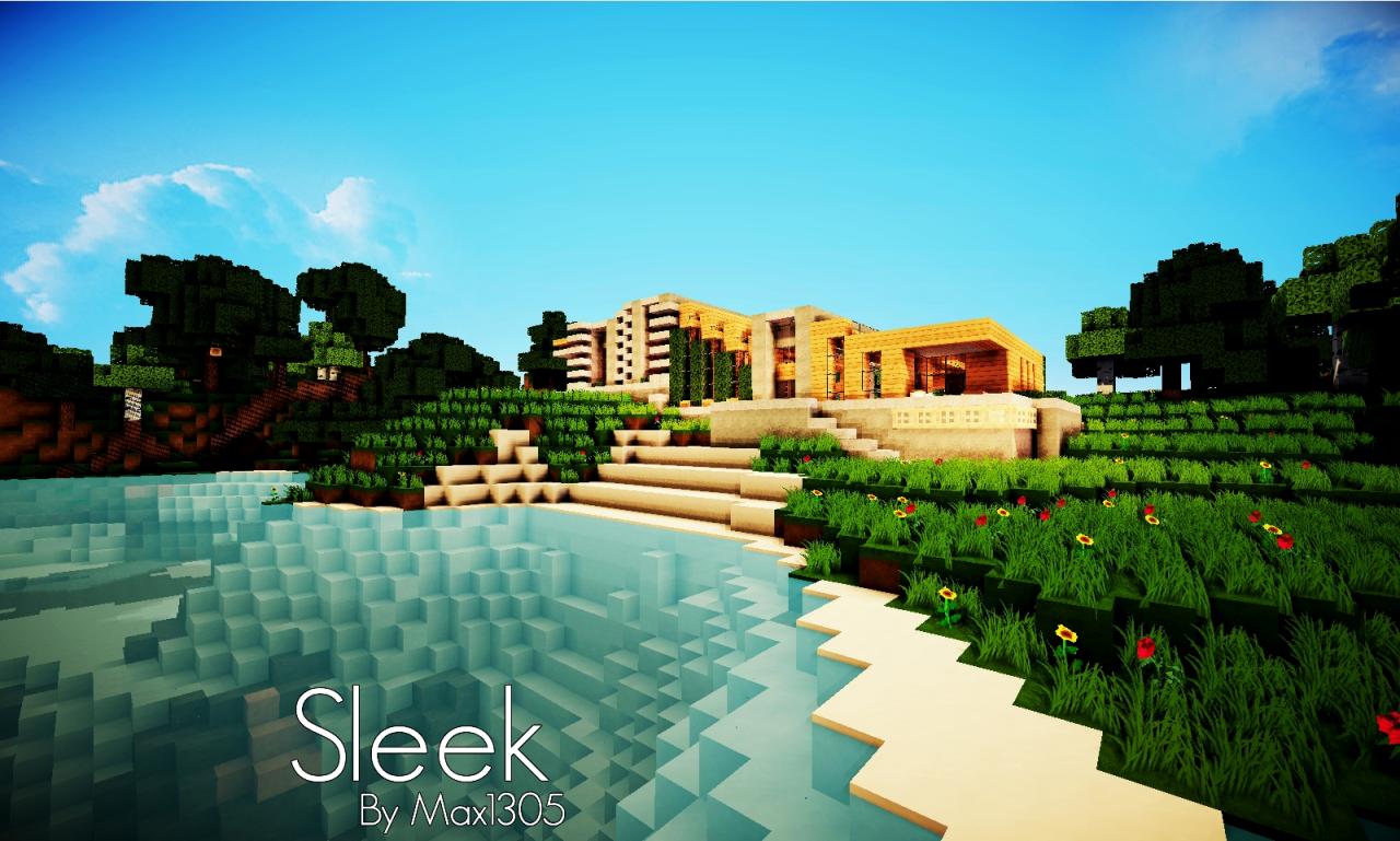 Sleek - A Modern Minecraft House Minecraft Map