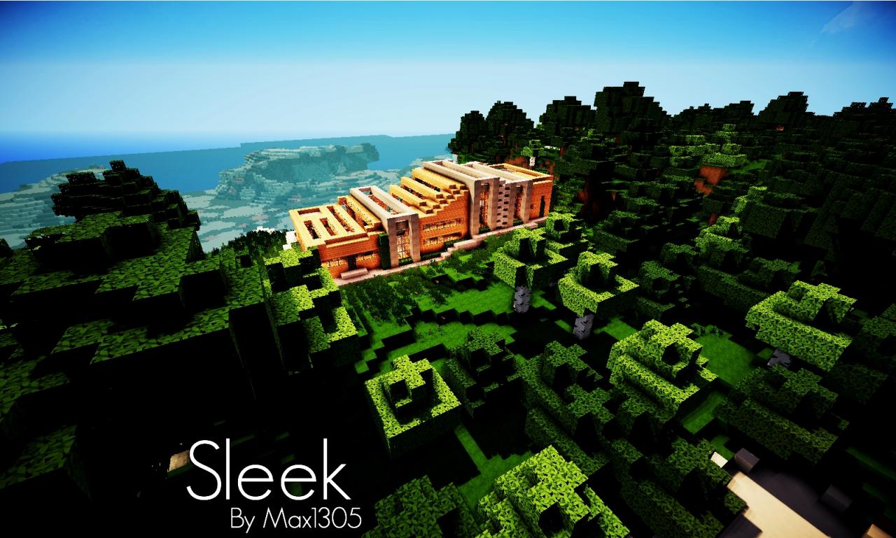 Sleek - A Modern Minecraft House Minecraft Map