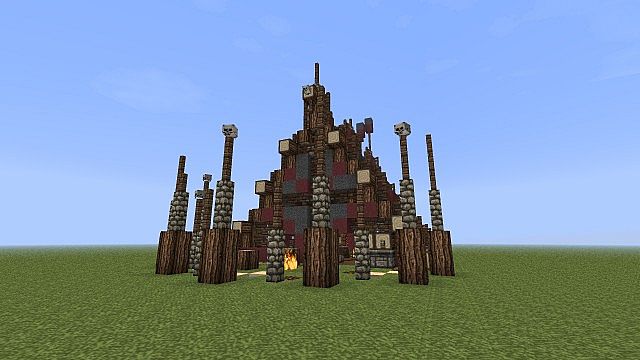 Large orc hall Minecraft Map