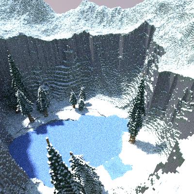 Winter Canyon (Server Hub Landscape #2) (STUNNING) Minecraft Map