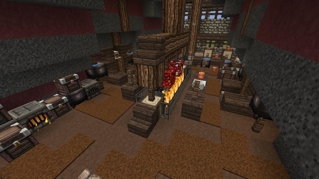 Large orc hall Minecraft Map