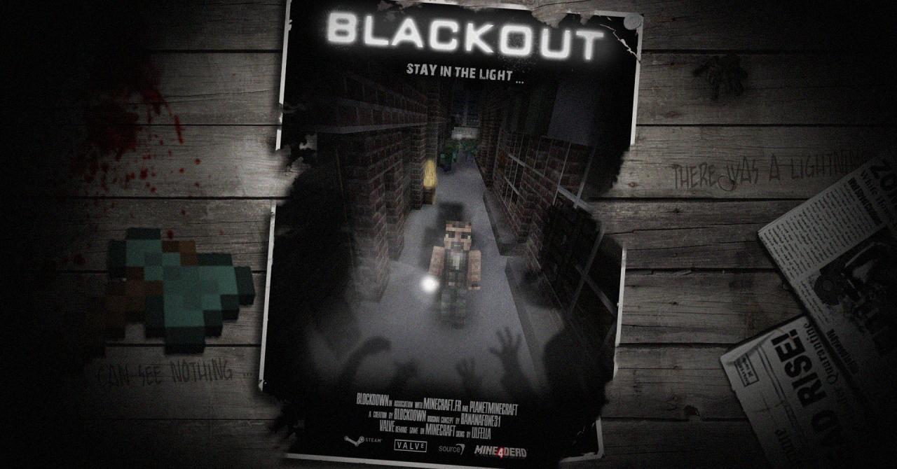 [SURV] Mine 4 Dead: Blackout (Ep.2) Minecraft Map