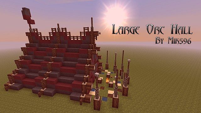 Large orc hall Minecraft Map