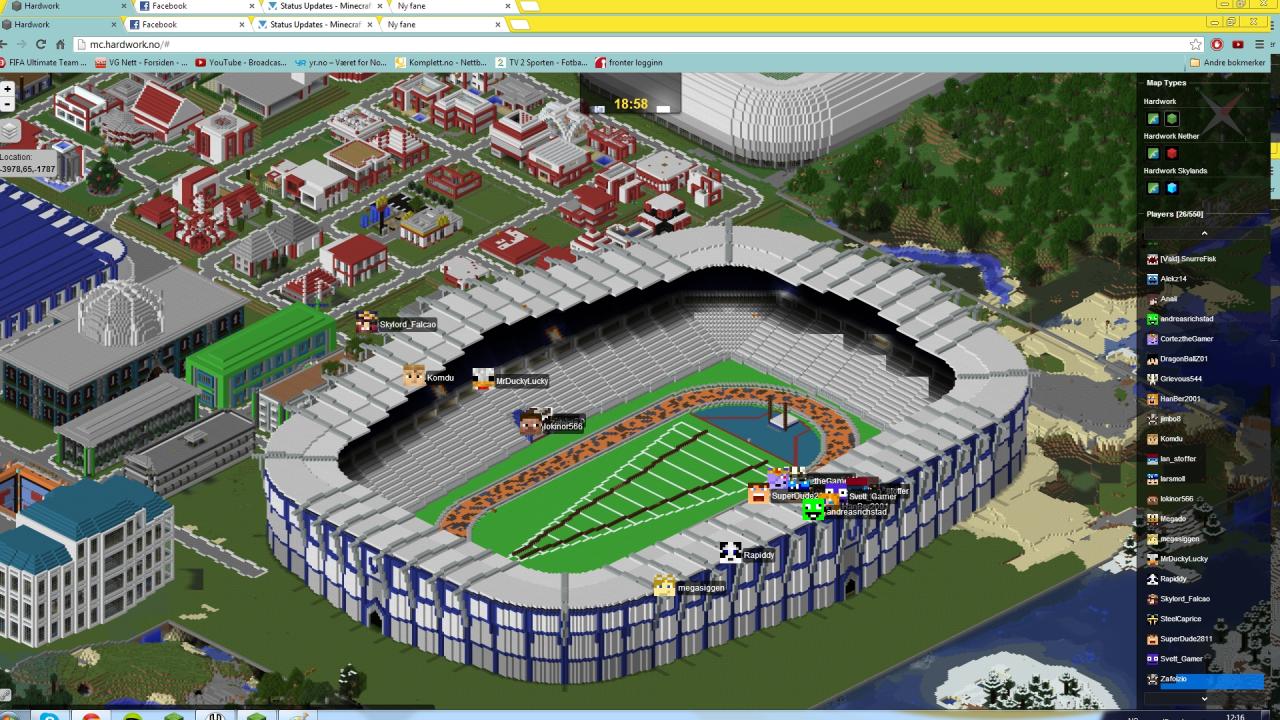 My own olympic park Minecraft Map