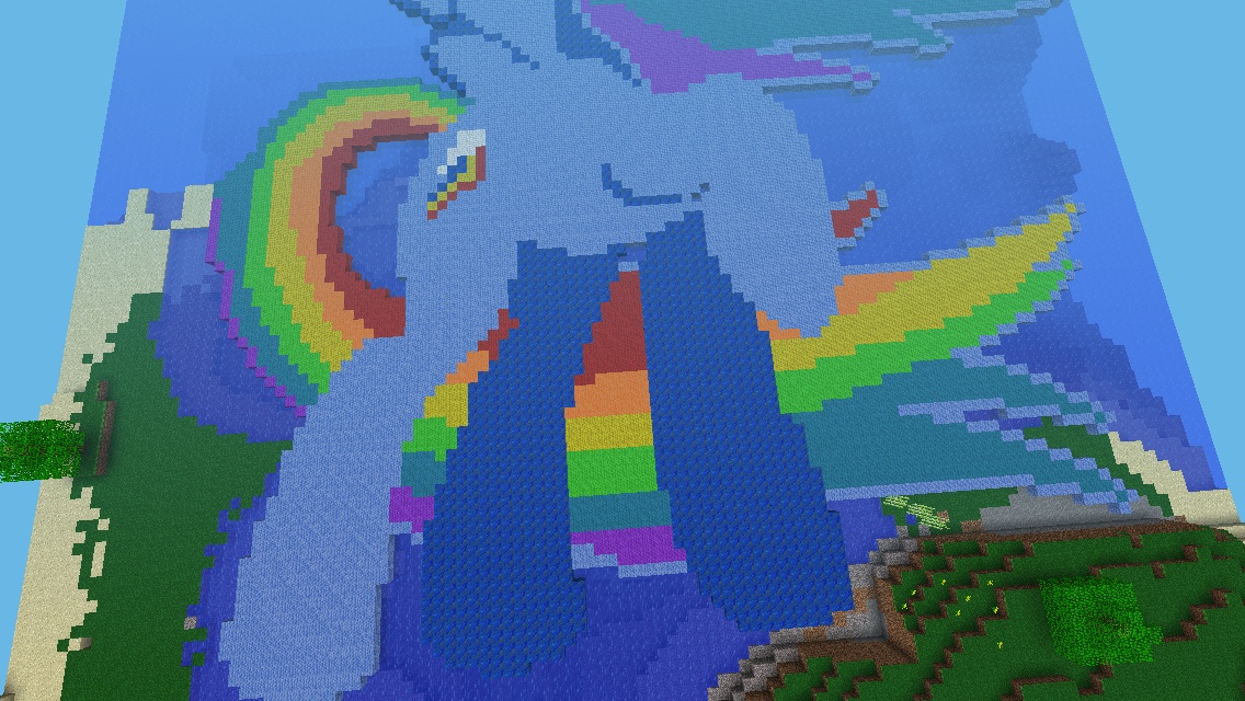 Rainbow Dash Minecraft Map