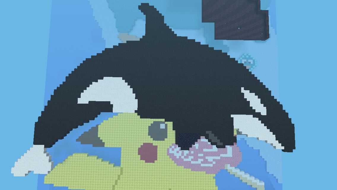 Orca/killer whale Minecraft Map