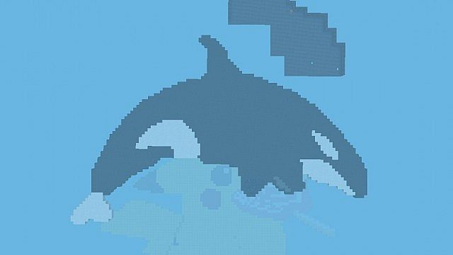Orca/killer whale Minecraft Map