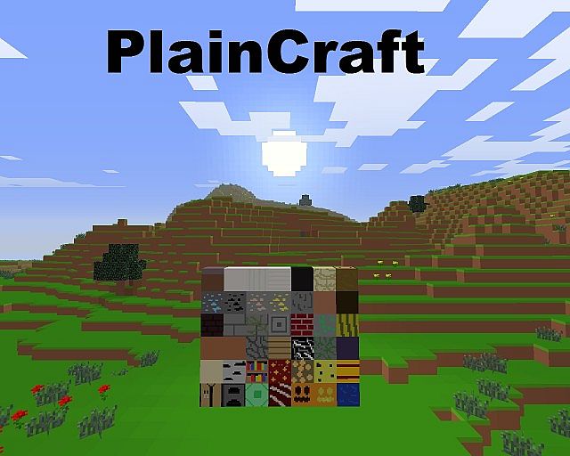 PlainCraft Neon texture pack 1.6.2 Minecraft Texture Pack