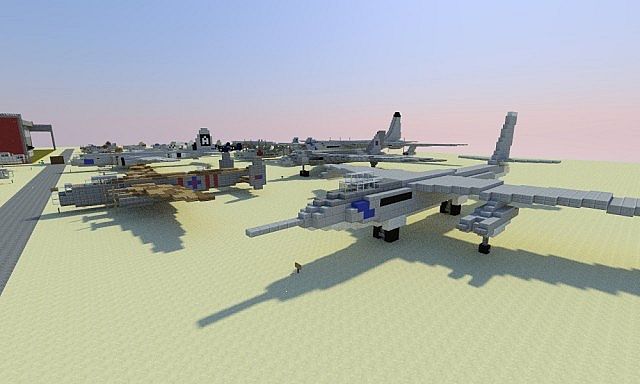 ChriZ's Military Aircraft Replicas Minecraft Map